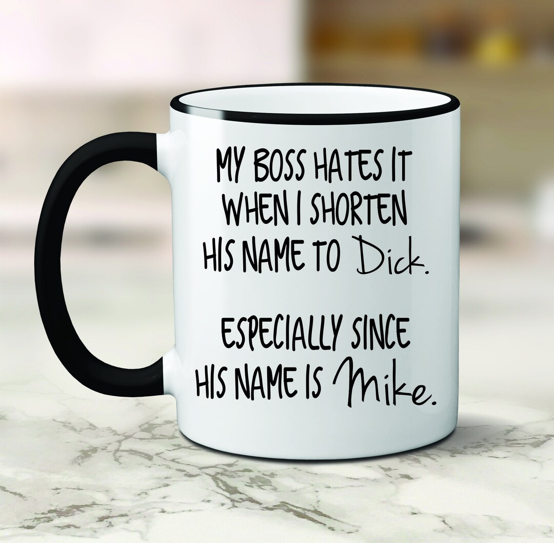Funny Boss Gift, Coworker Leaving Gift, Funny Office Mug, Boss Leaving ...