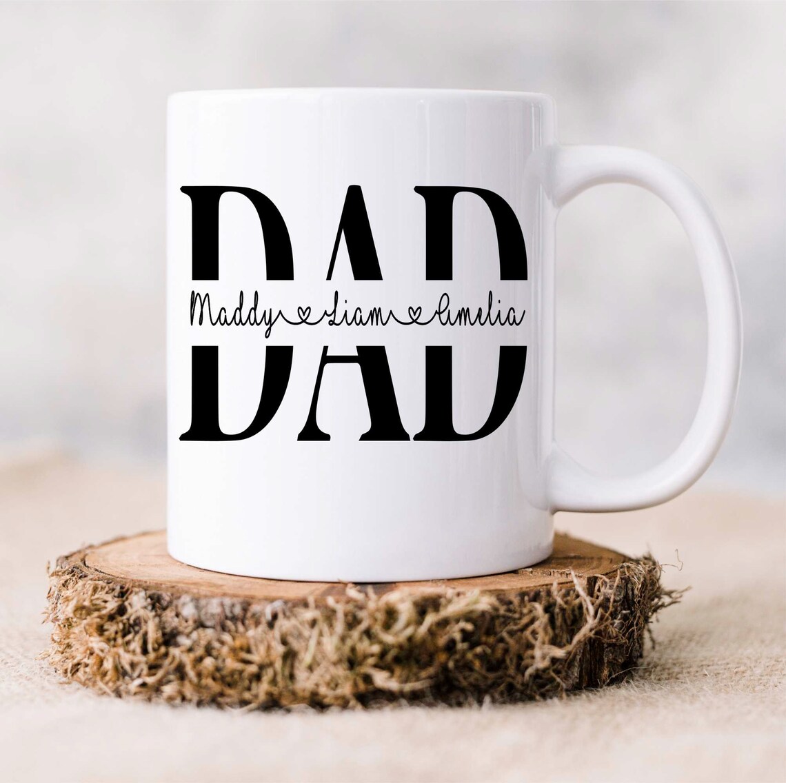 Custom Fathers Day Mug Personalized Father's Day Gift - Etsy