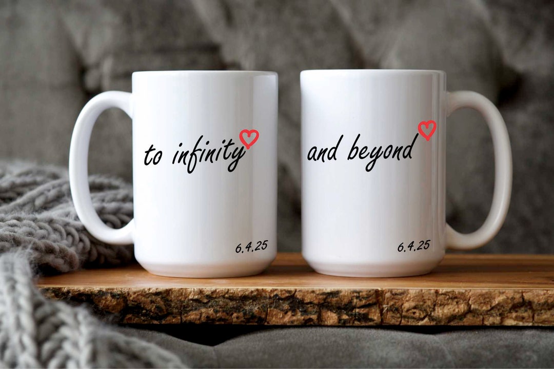To Infinity and Beyond, Toy Story, Coffee Mug, Wedding Mug, Couples Mug ...