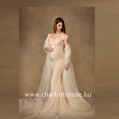 Maternity Dress for Photo Shoot Tulle Maternity Robe Idea for - Etsy