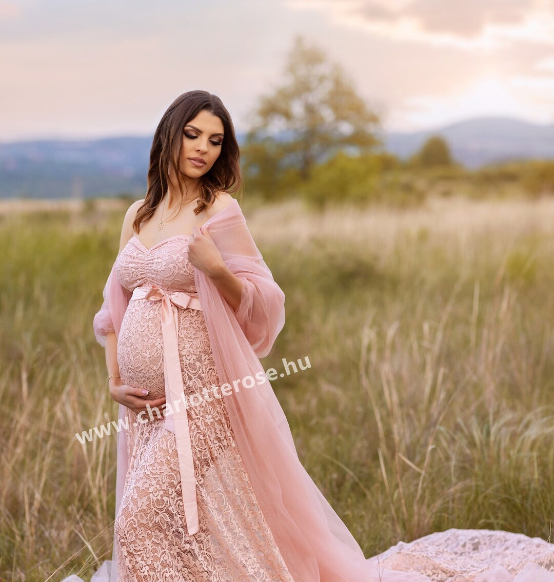 Materinty Lace Dress, Lace Maternity Gown, Maternity Dress for Photo ...