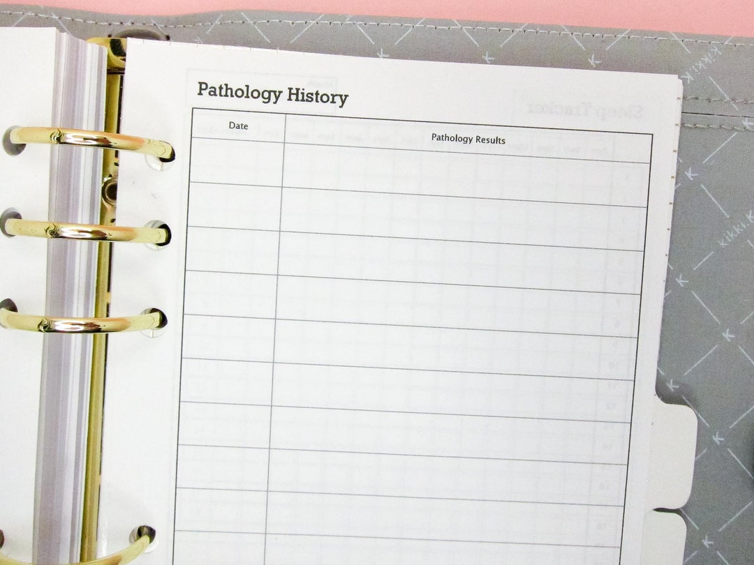 B6 Pathology History Tracker for Blood and Urine Tests | Health Tracker ...
