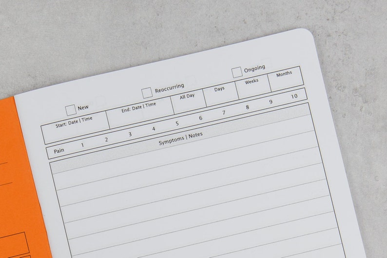 Symptoms Tracker Notebook ( 3 Pack ) for Better Health Management of ...