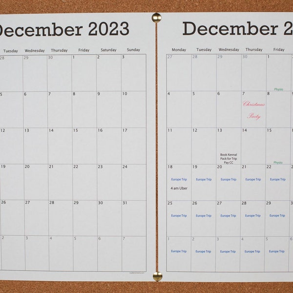 18 Month Planner - Etsy