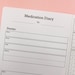 Medication Diary Notebook ( 40 Pages ) for Health Management in a B6 ...