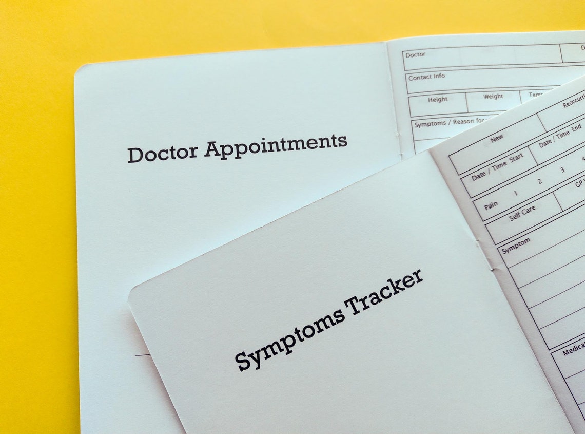 Doctor Appointment Tracker & Symptoms Tracker Notebooks 3 - Etsy Australia