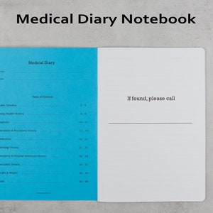 Medical Notebook Bundle - Medical Diary, Doctor Appointment & Symptoms ...