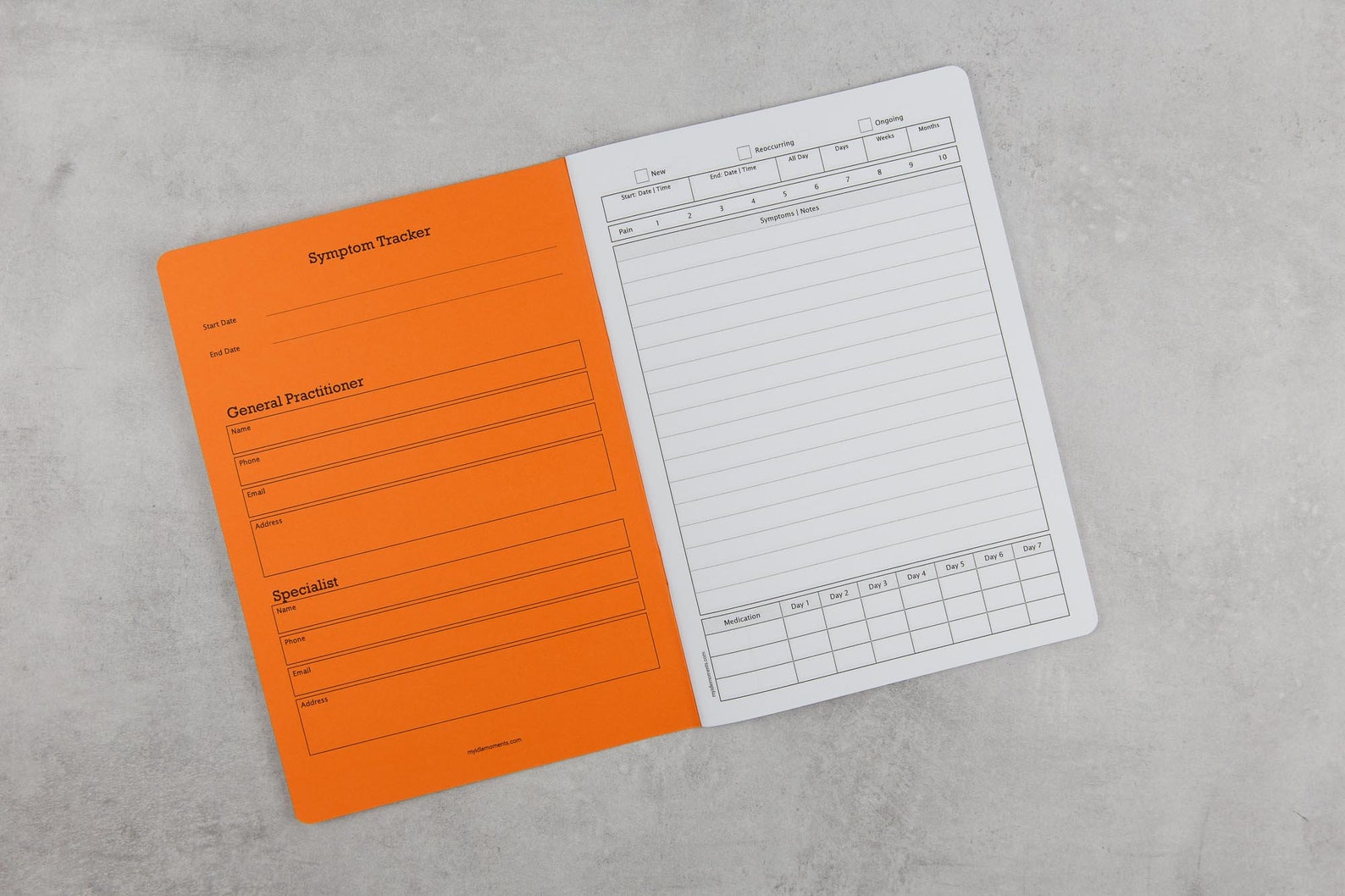 Symptoms Tracker Notebook ( 3 Pack ) for Better Health Management of ...