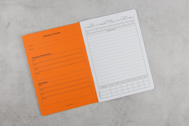 Symptoms Tracker Notebook ( 3 Pack ) for Better Health Management of ...