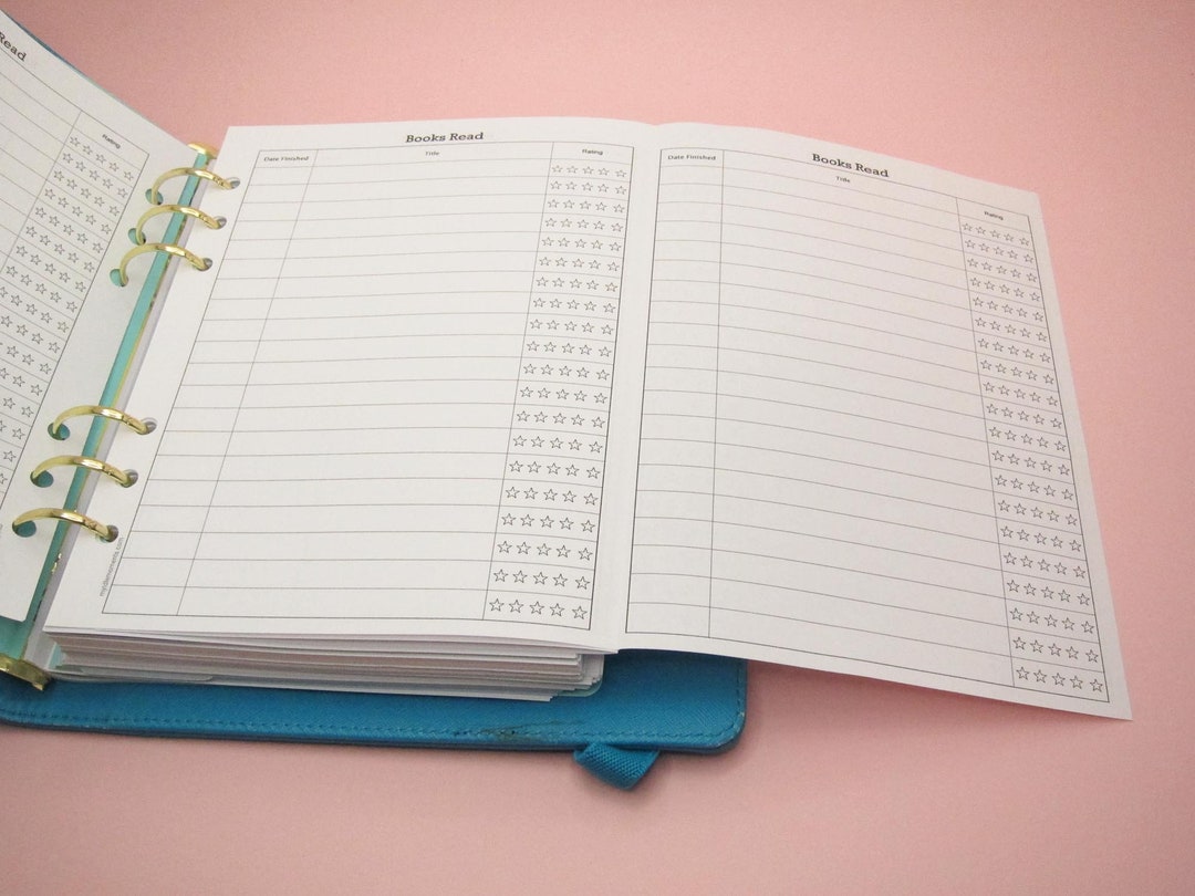 A5 Fold Out Reading Tracker Bundle Printed | Book Week, Book Tracker ...