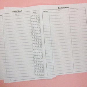 A5 Fold Out Reading Tracker Bundle | Book Week, Book Tracker, Reading ...