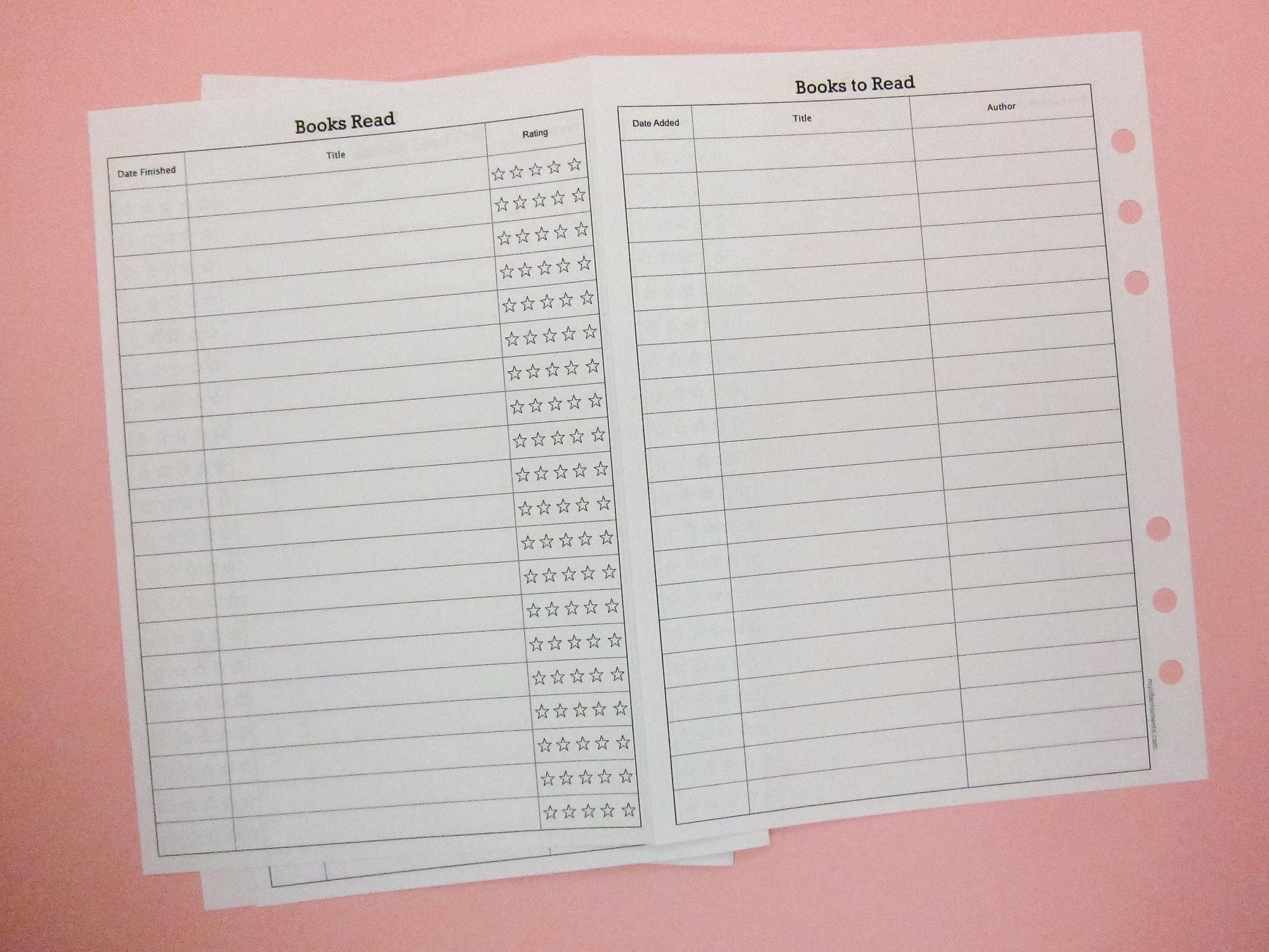 A5 Fold Out Reading Tracker Bundle Book Week, Book Tracker, Reading Log ...