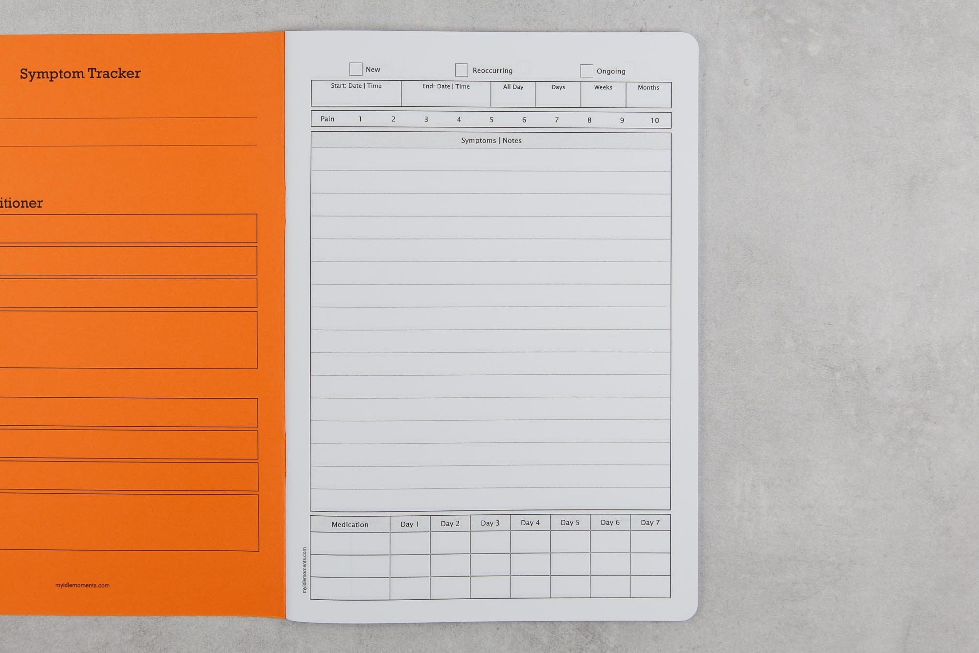 Symptoms Tracker Notebook ( 3 Pack ) for Better Health Management of ...