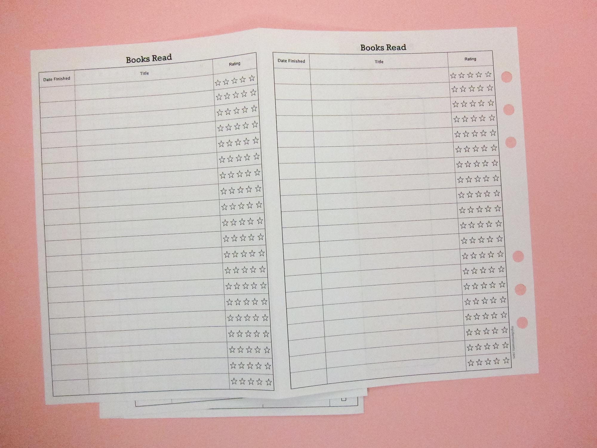 A5 Fold Out Reading Tracker Bundle Book Week, Book Tracker, Reading Log ...