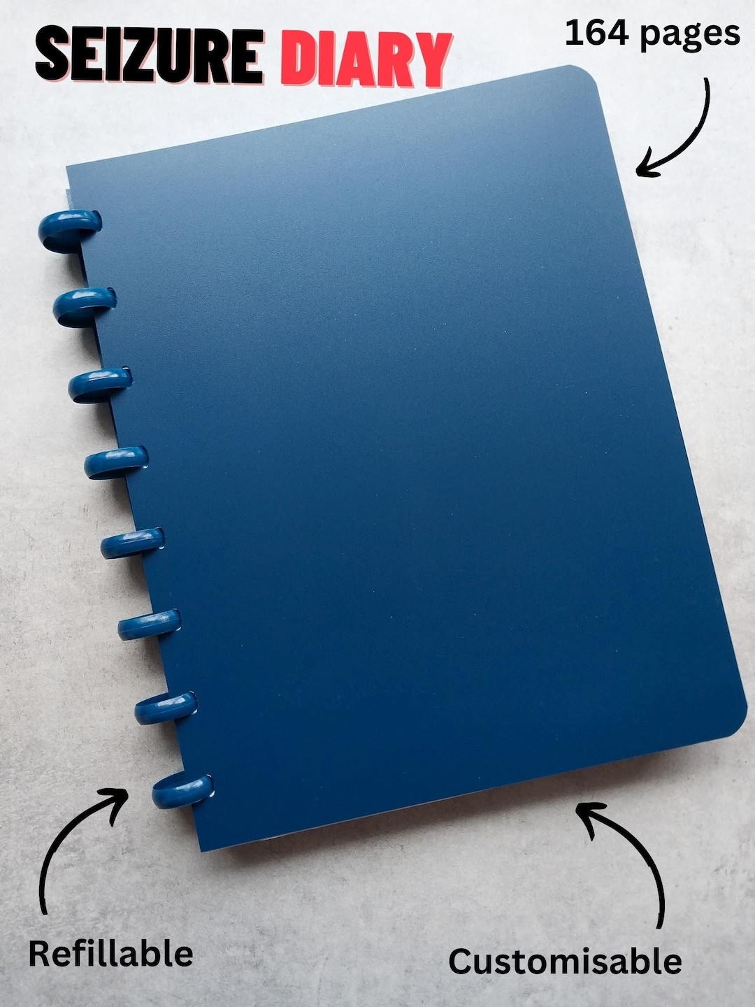 Seizure Tracker Notebook, Diary, Epilepsy Management, Chronic Illness ...