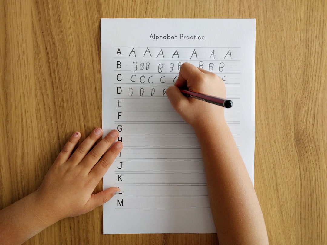 Kids Alphabet & Numbers Handwriting Practice for A4 Paper, Back to ...