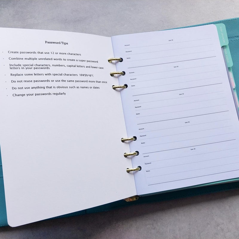 Password Notebook - Etsy