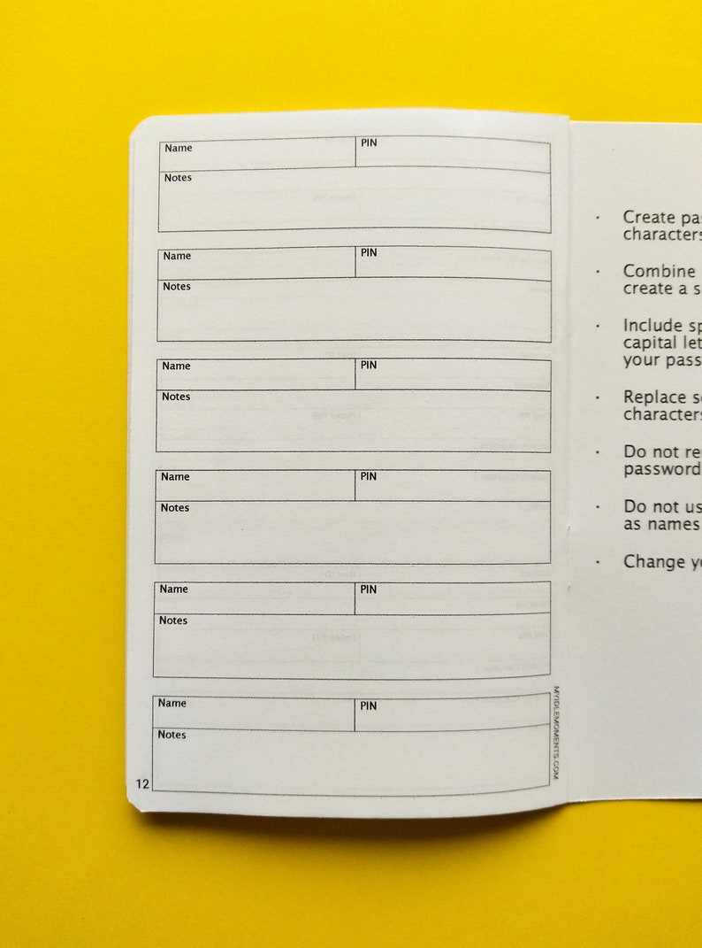 Password Tracker Notebooks, Log, Login Organizer, Password Keeper ...