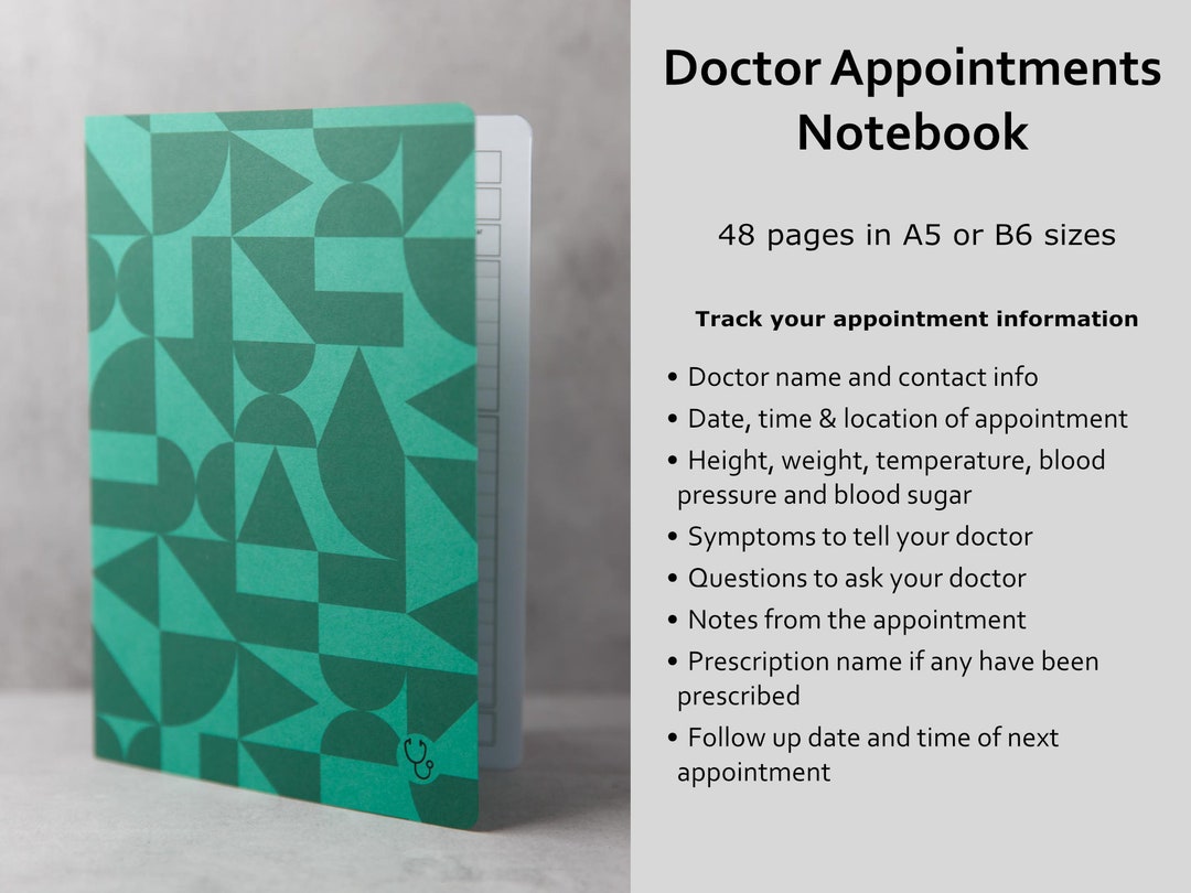 Doctor Appointment Tracker Notebook for Chronic Illness Health ...