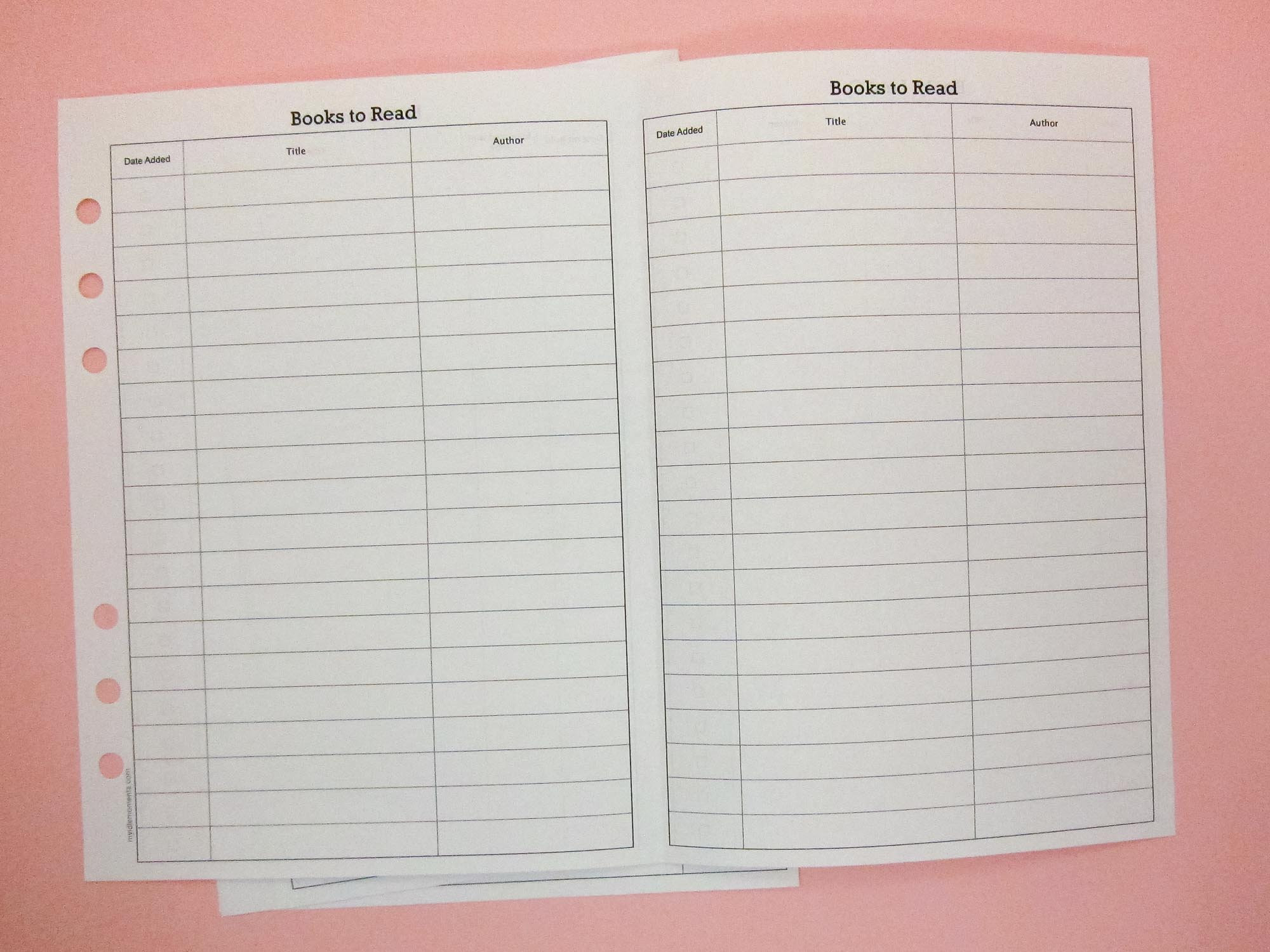 A5 Fold Out Reading Tracker Bundle Book Week, Book Tracker, Reading Log ...