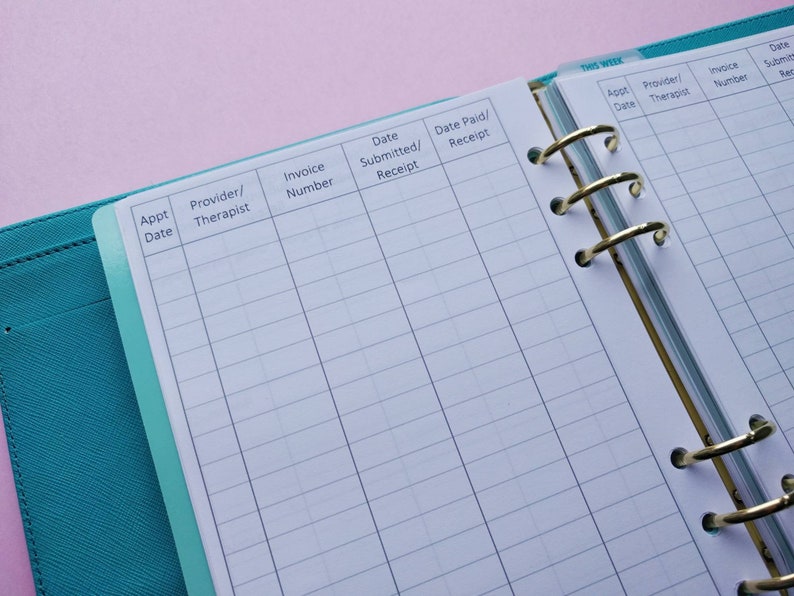 A5 Size NDIS Invoice and Payment Planner Insert Printable, Provider ...