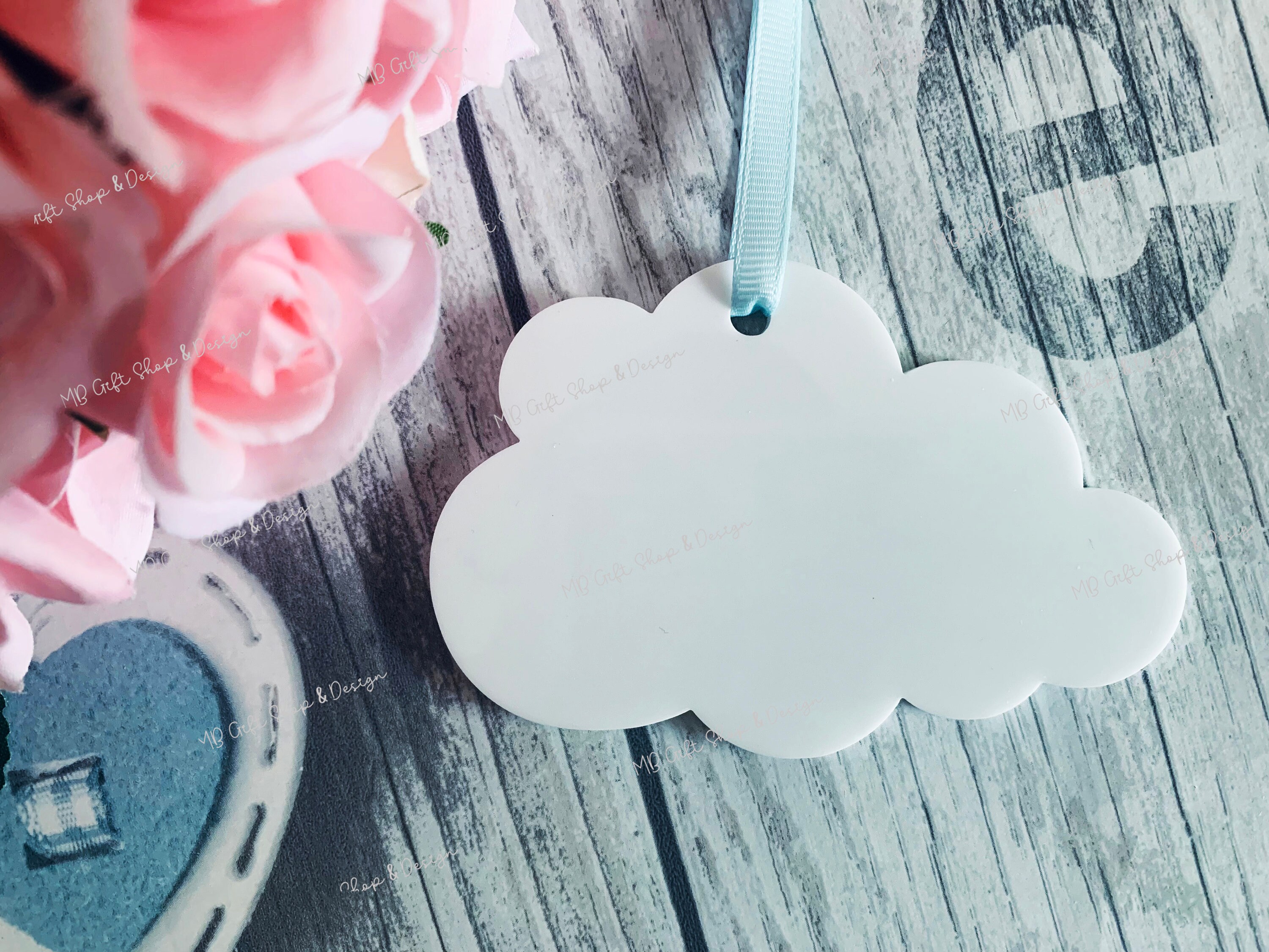 Acrylic Cloud Mockup - Plastic White Cloud Mockup - Printable Cloud ...