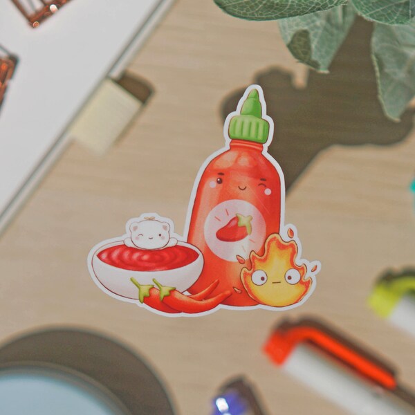 Vinyl Sriracha Sticker - Etsy
