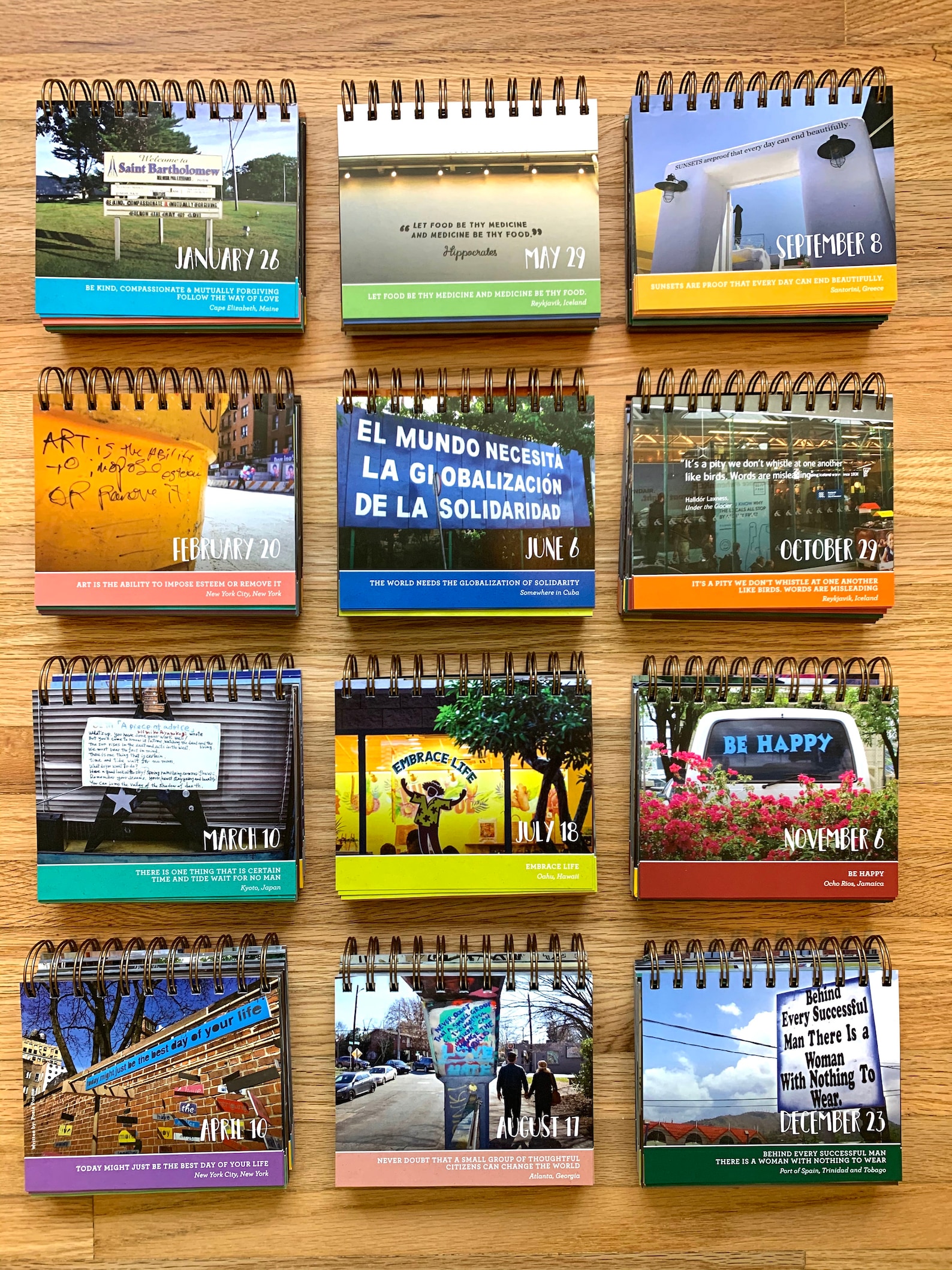 A Daily Inspirational Desktop Calendar With 365 Unique Photos of Wisdom ...