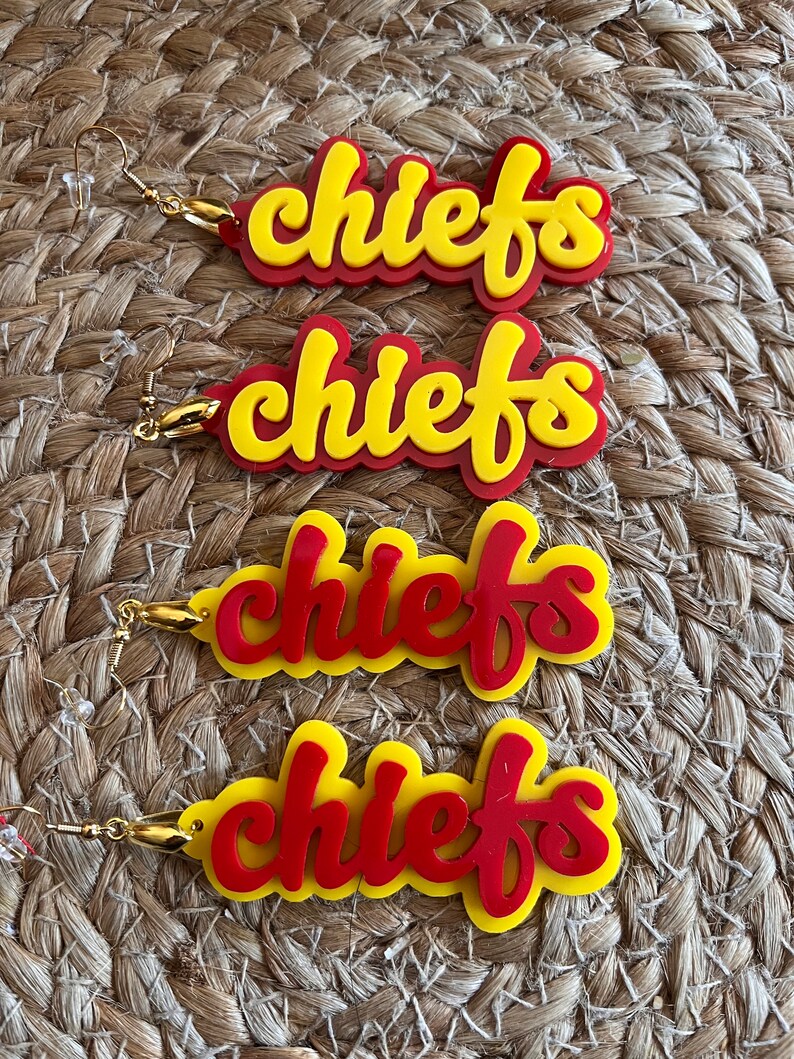 Kansas City Chiefs Earrings! - Etsy