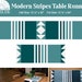 Modern Stripes Table Runner Pattern - PDF - Etsy