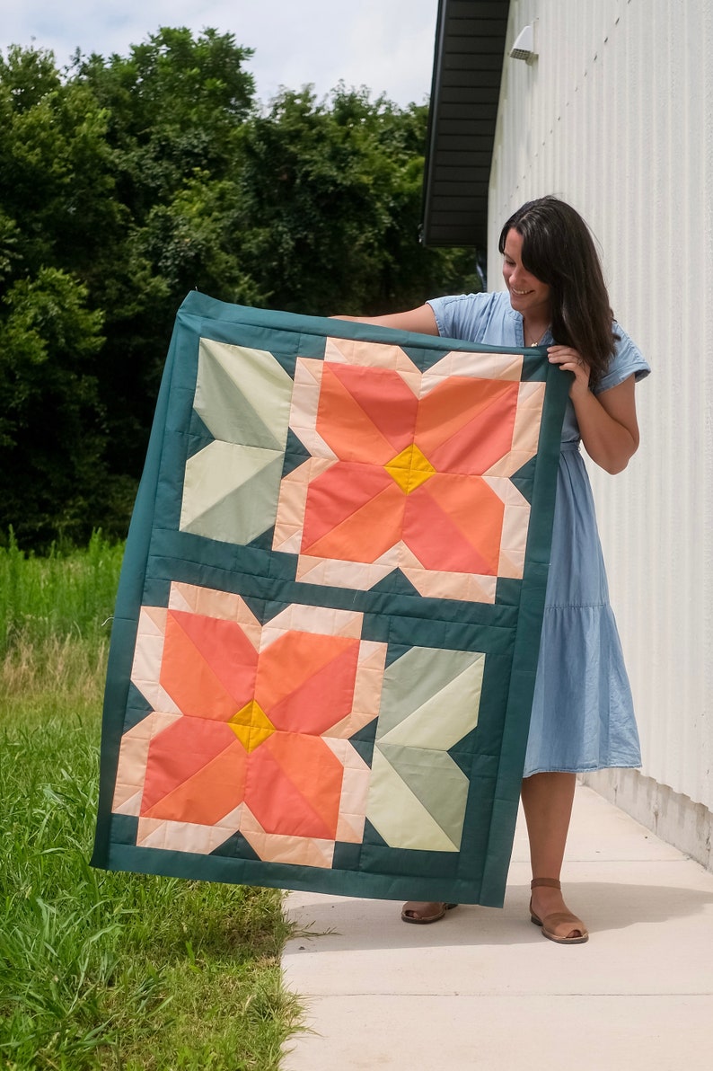Sunny Blooms Quilt Pattern PDF - Etsy