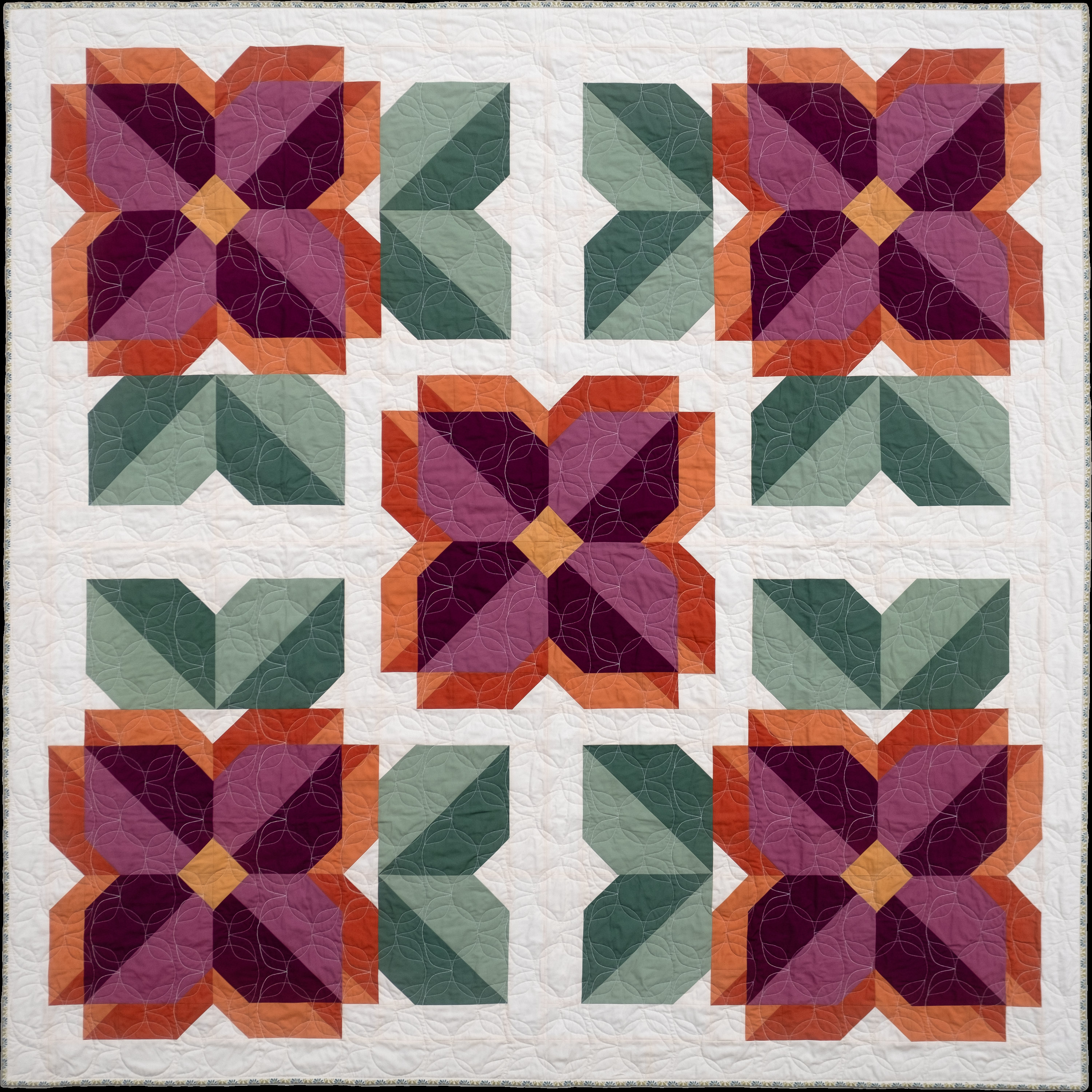 Sunny Blooms Quilt Pattern PDF - Etsy