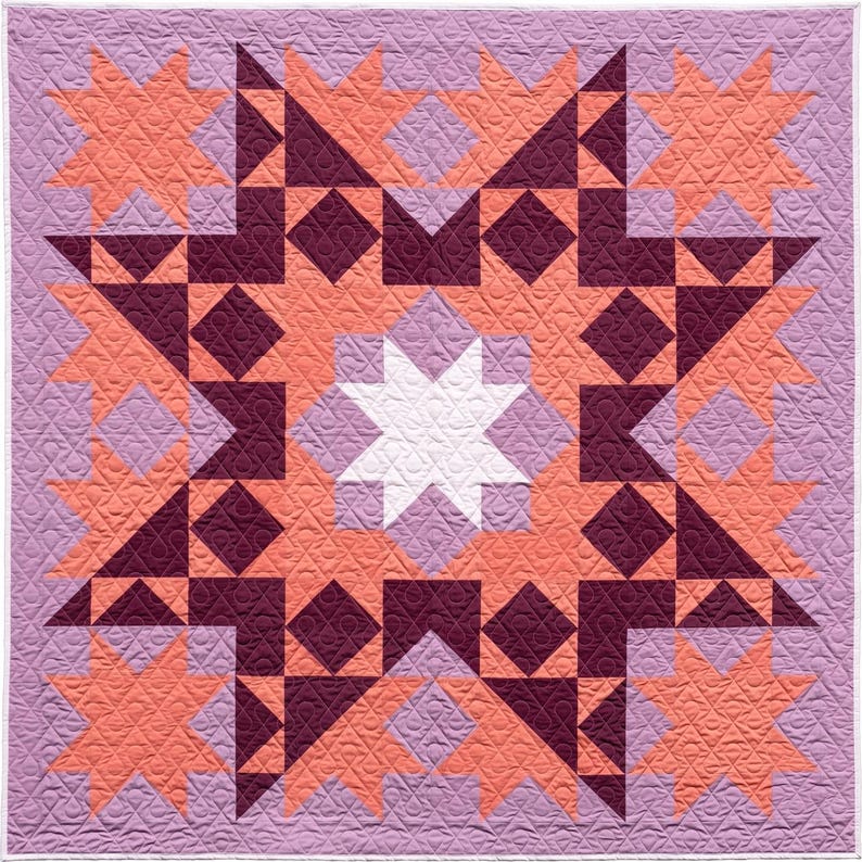 Sawtooth Starshine Quilt Pattern - PDF - Etsy