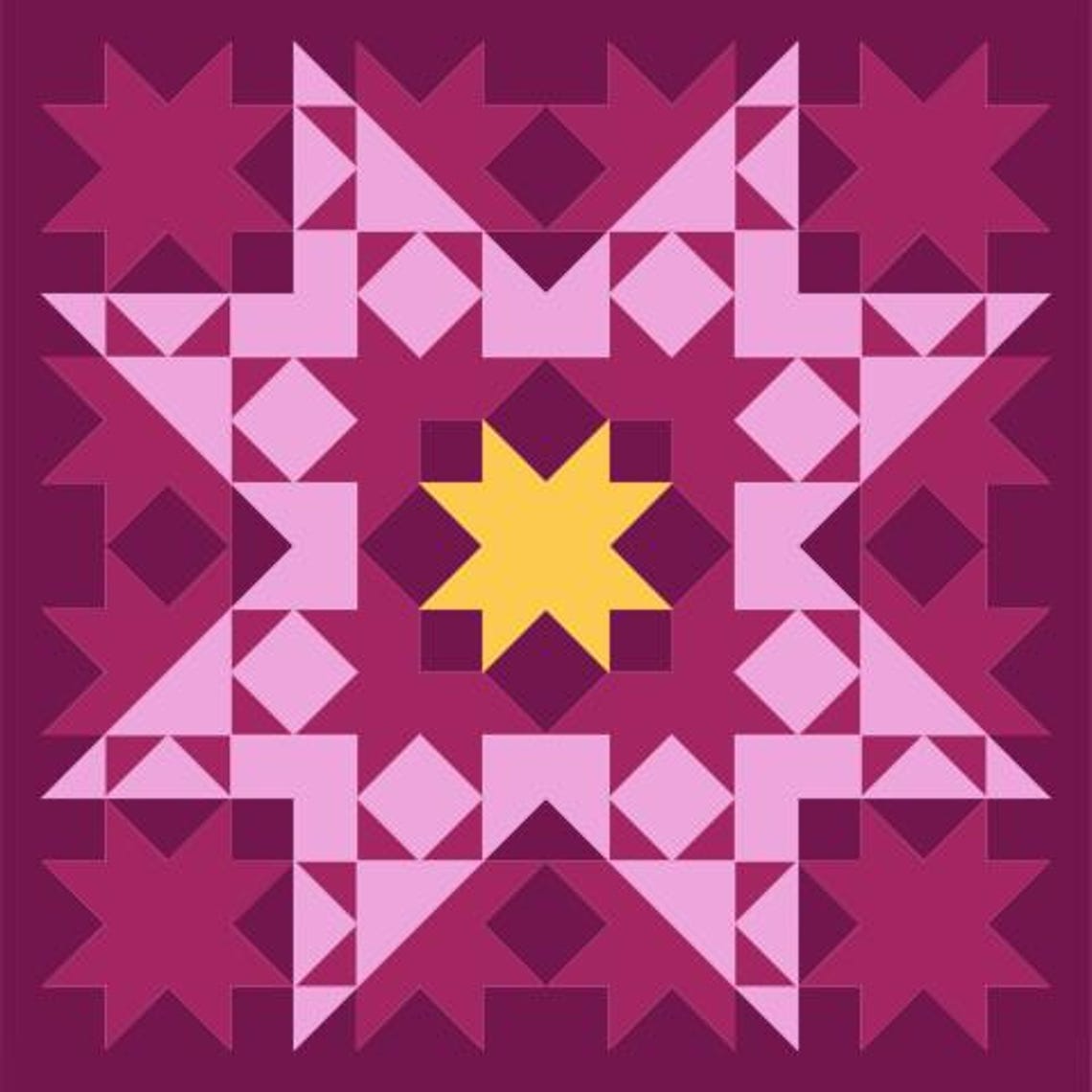 Sawtooth Starshine Quilt Pattern - PDF - Etsy