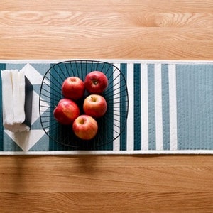 Modern Stripes Table Runner Pattern - PDF - Etsy