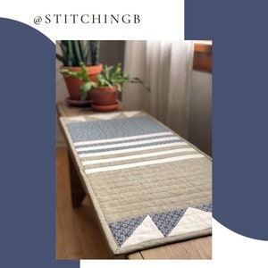 Modern Stripes Table Runner Pattern - PDF - Etsy