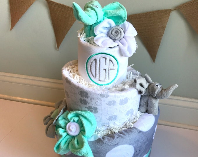 Flower Washcloth Diaper Cake Toppers Floral Diaper Cake - Etsy