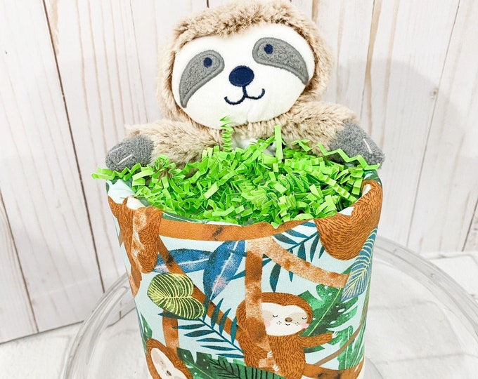 Sloth Diaper Cake, Sloth Baby Shower, Sloth Baby Blanket, Sloth Cloth ...