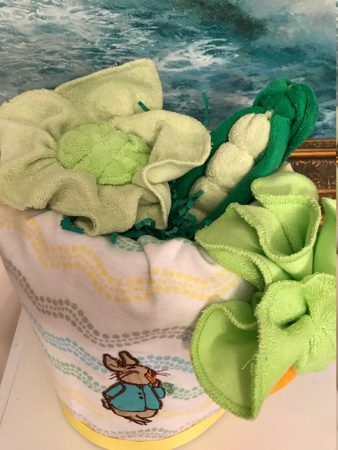 Peter Rabbit Diaper Cake Peter Rabbit Baby Shower Washcloth - Etsy