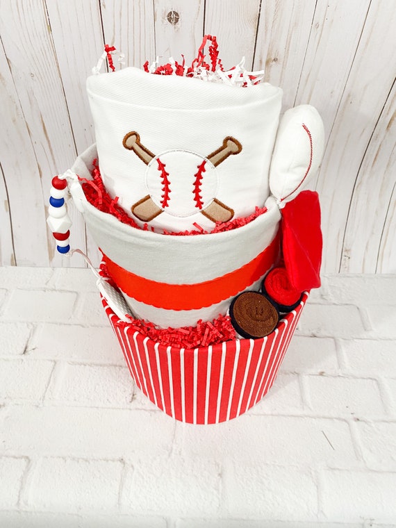 Baseball Diaper Cake Sports Diaper Cake Sports Baby Shower | Etsy