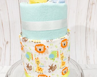 Flower Washcloth, Diaper Cake Toppers, Floral Diaper Cake Topper, Baby ...