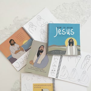 How to Draw Jesus- Drawing Book, Art Guide. Spiral 8x8 - Etsy