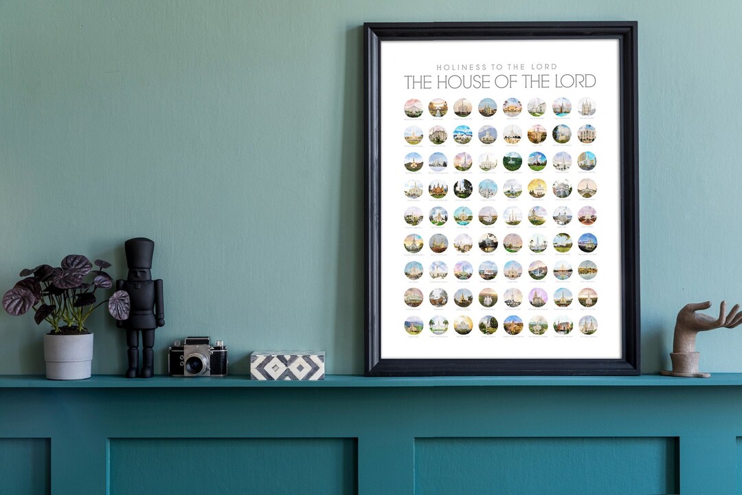 Temple Print- the House of the Lord- LDS Temple Art Poster Modern - Etsy