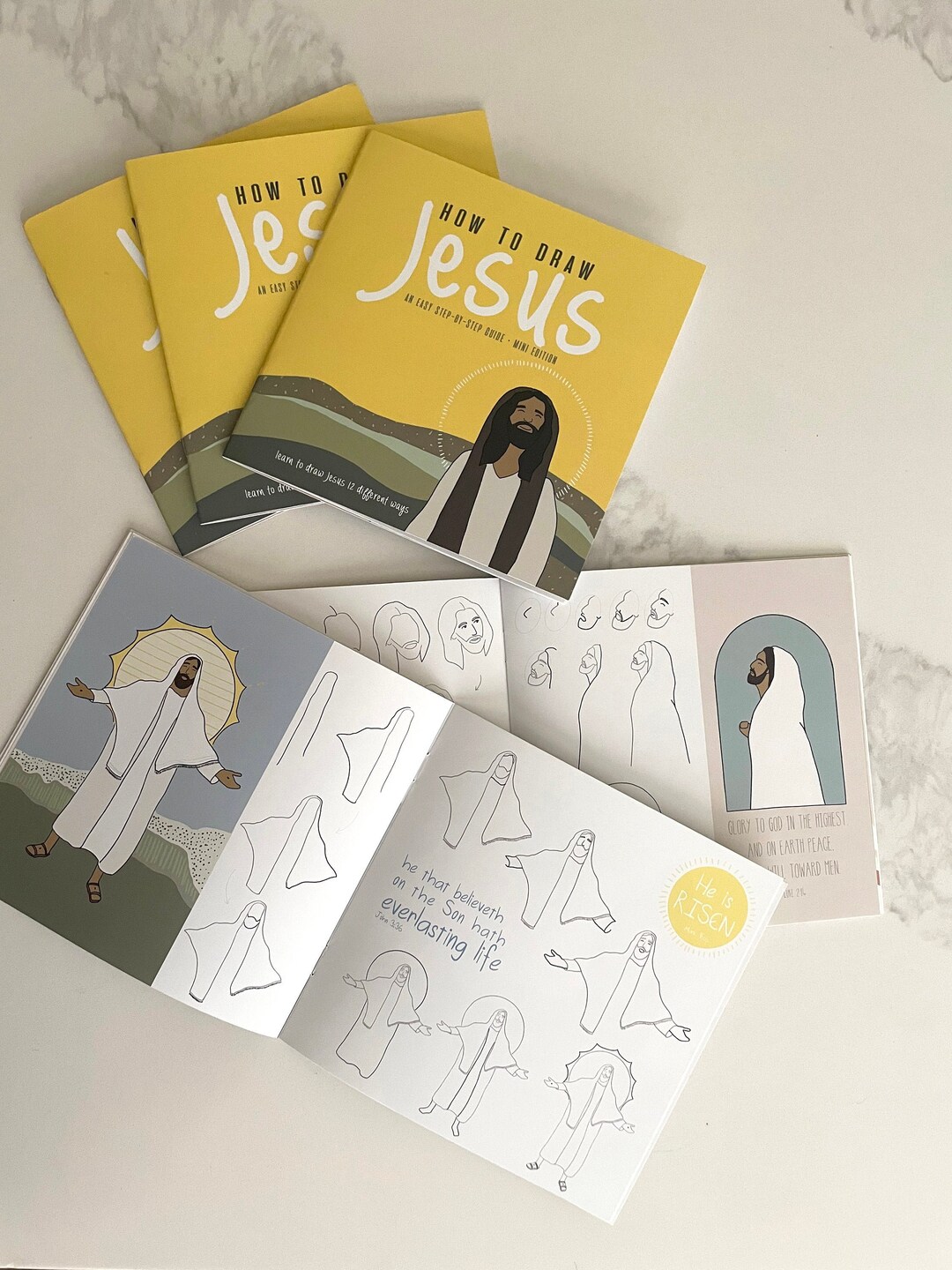 How to Draw Jesus Mini Edition- Drawing Book, Art Guide - Etsy