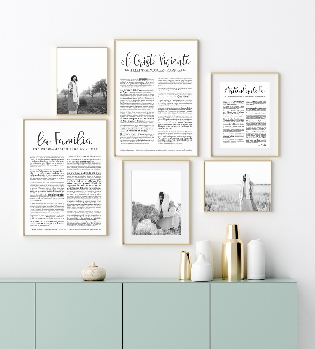 La Familia Proclamacion- Spanish Family Proclamation Print- Modern ...