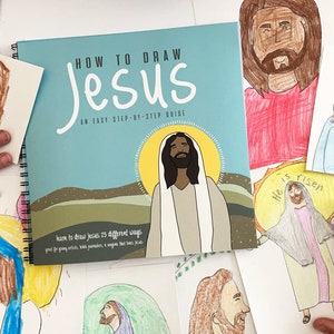 How to Draw Jesus- Drawing Book, Art Guide. Spiral 8x8 - Etsy