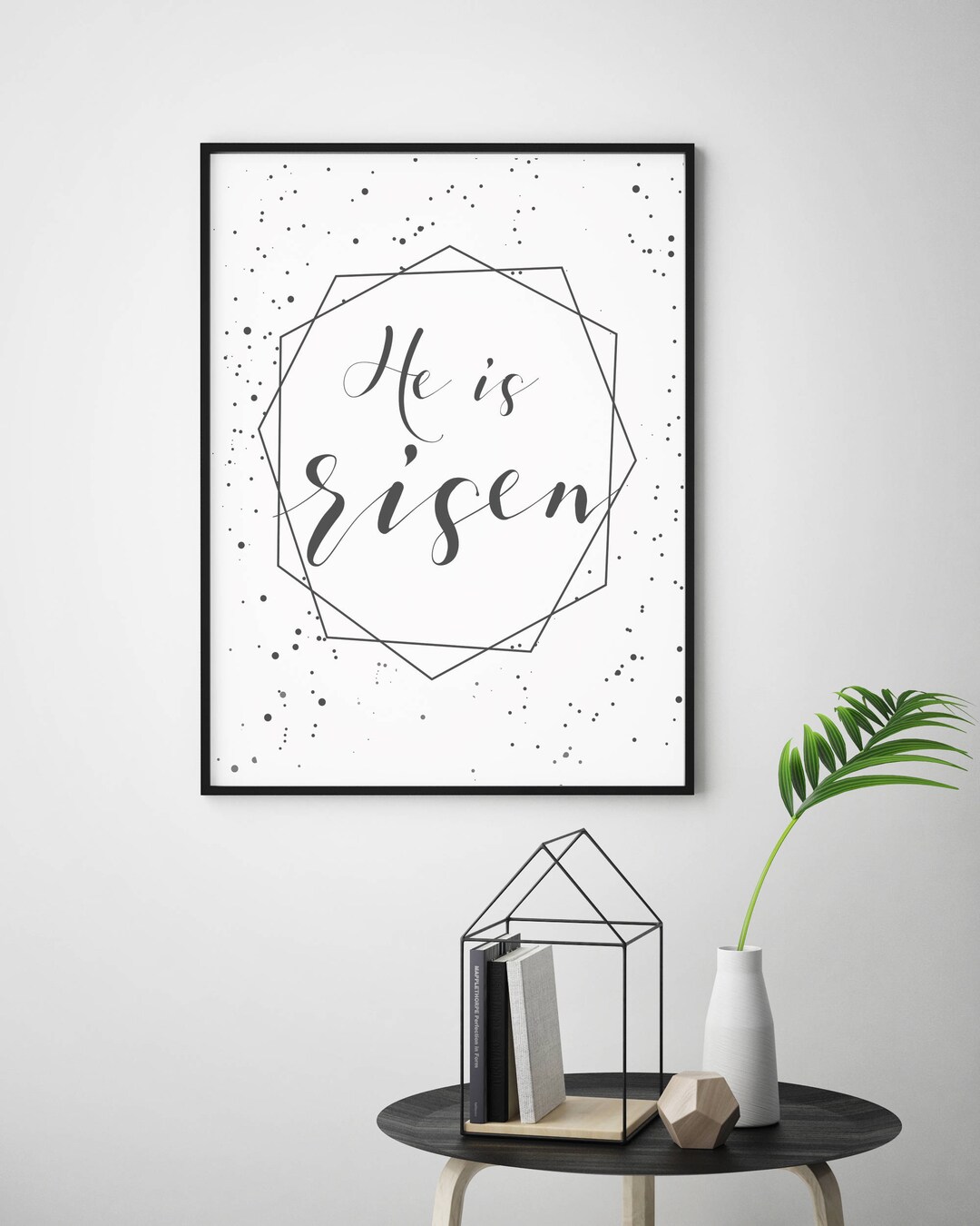He is Risen- Modern Easter Christian Decor Print - Etsy