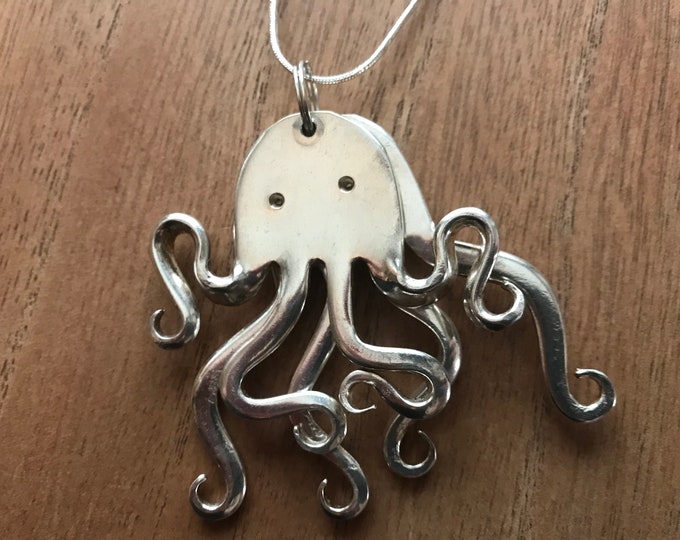 Octopus Fork Necklace. Olly, Silverware Jewelry, Silverware Necklace ...