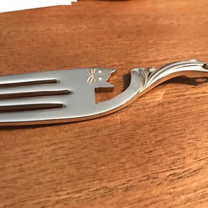 Crazy Cat Lady Silverware Fork Necklace Cat Jewelry Silverware Jewelry ...