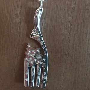 Crazy Cat Lady Calico Silverware Jewelry Fork Jewelry - Etsy